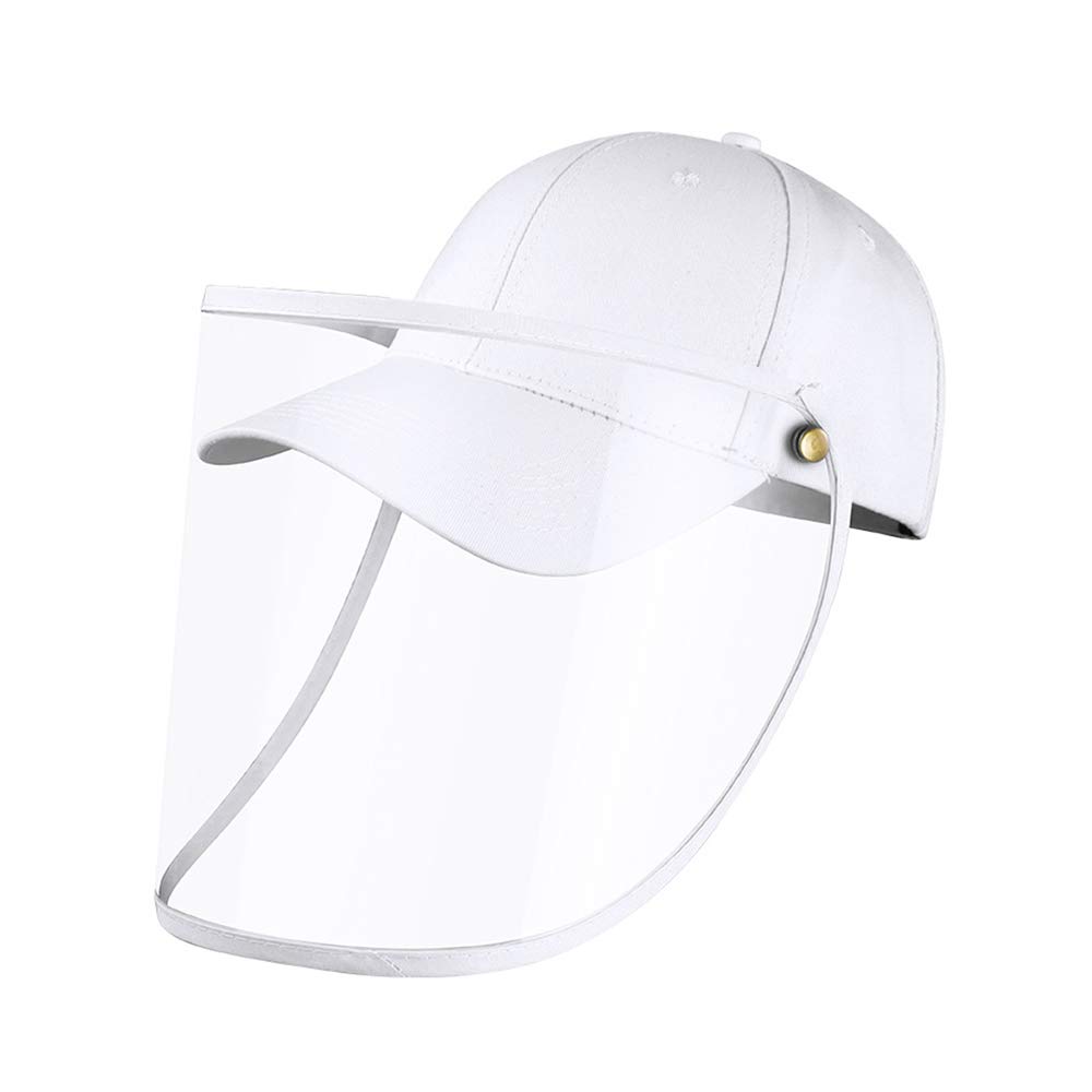 Baseball Cap Eye Facial Protective Detachable Adjustable Hat for Anti-Sun Outdoor Sports(Black）