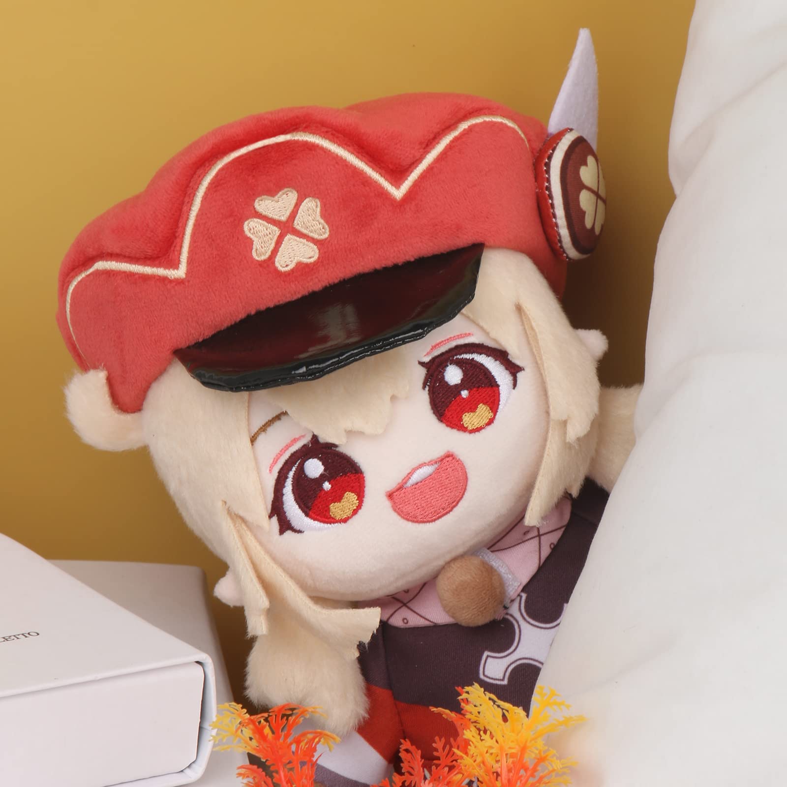 MORROWIND Klee Plush Doll Toy Stuffed Plushie Figure for Kids Girls Game Fans (RED, 20cm/7.87inch)