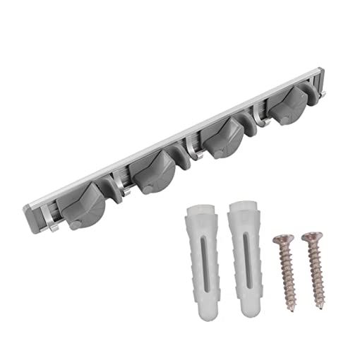 Cabilock Wall Mounted Holder Alumimum Mop Rack Household Metal Abs Wall Mounted Organizer