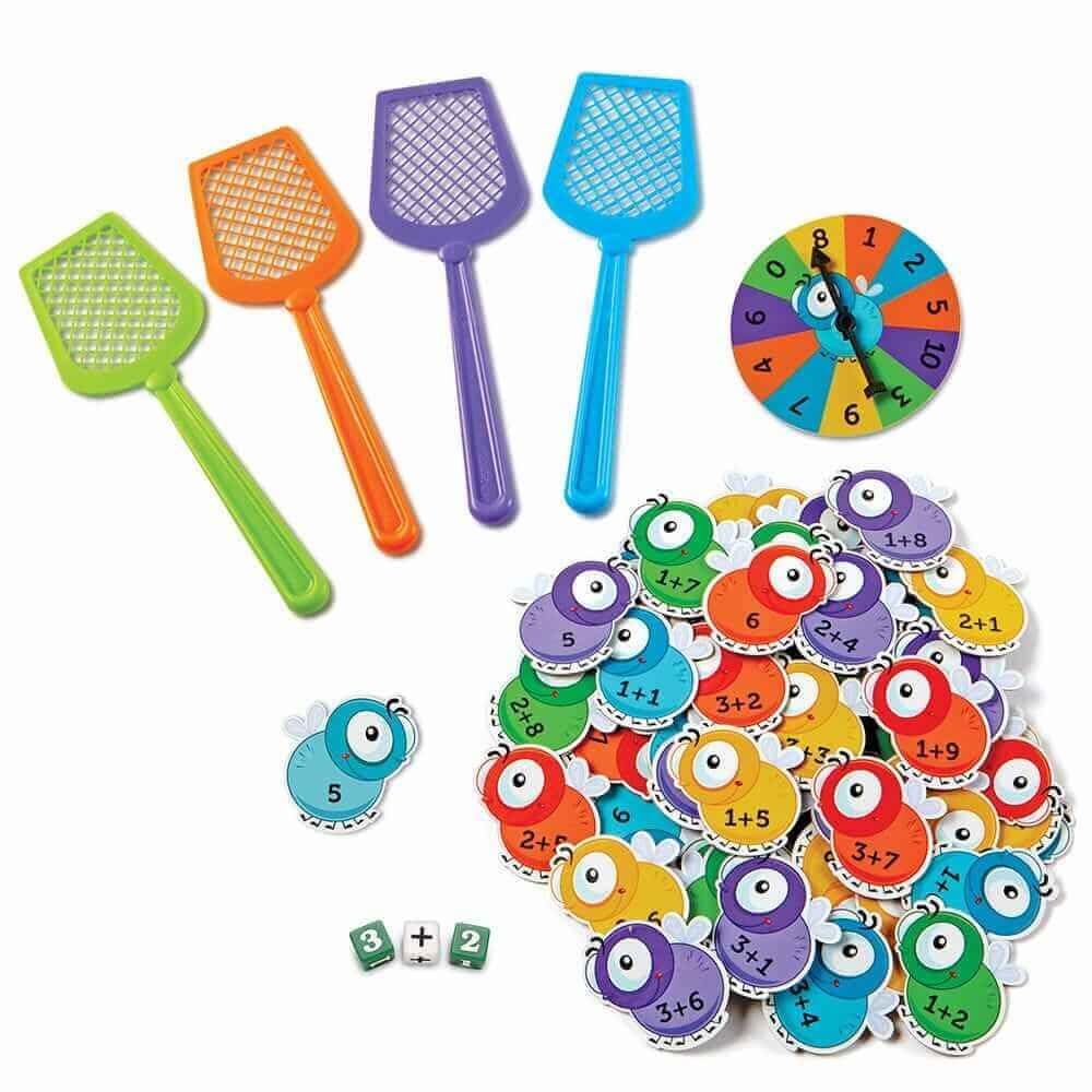Learning Resources Mathswatters, Addition & Subtraction Game, Math Games for Kids, Educational Games, Preschool Math, Montessori, 99 Pieces, Age 5+