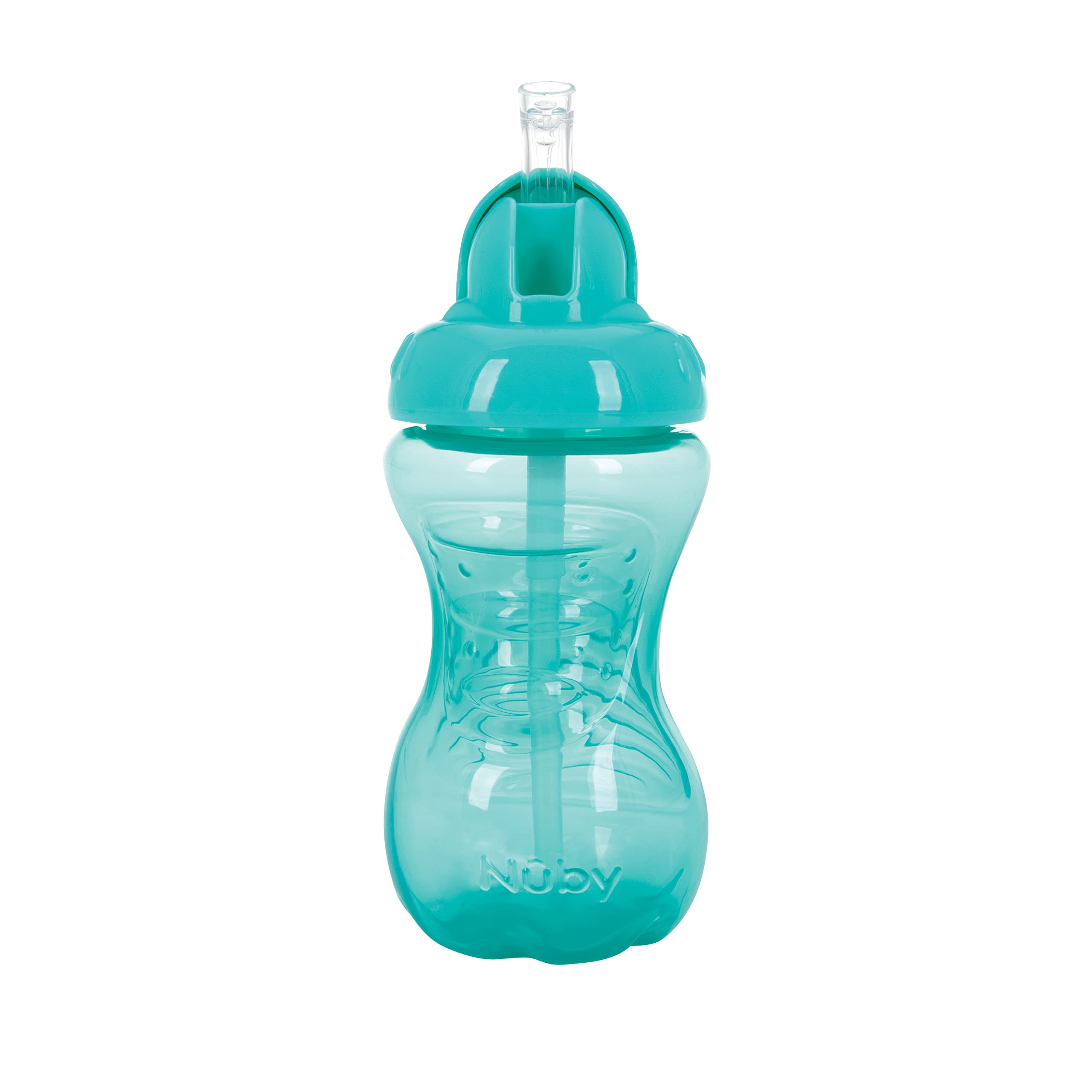 Nuby No-Spill Flip-It Cup, 10 Ounce, Single Pack of 1 Cup, Colors May Vary