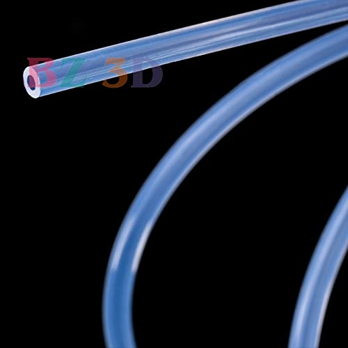 BZ 3D 3M PFA Teflon Bowden Tube 260 Celsius High Temperature Transparent PTFE tubing 2 X 4mm for 1.75mm Filament for Ender 3 CR-10 MK3 MK3S Mega 3D Printer ect.(PFA)