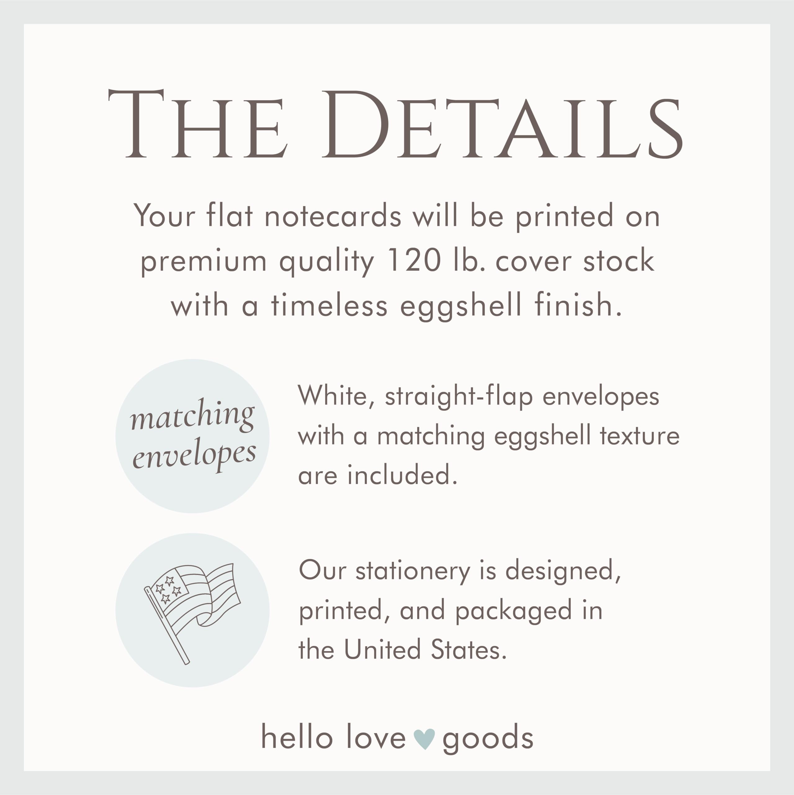 Hello Love Goods White Floral and Greenery Funeral Thank You Cards, Sympathy Acknowledgement Cards, 4.25x5.5 Flat Bereavement Notes with Envelopes