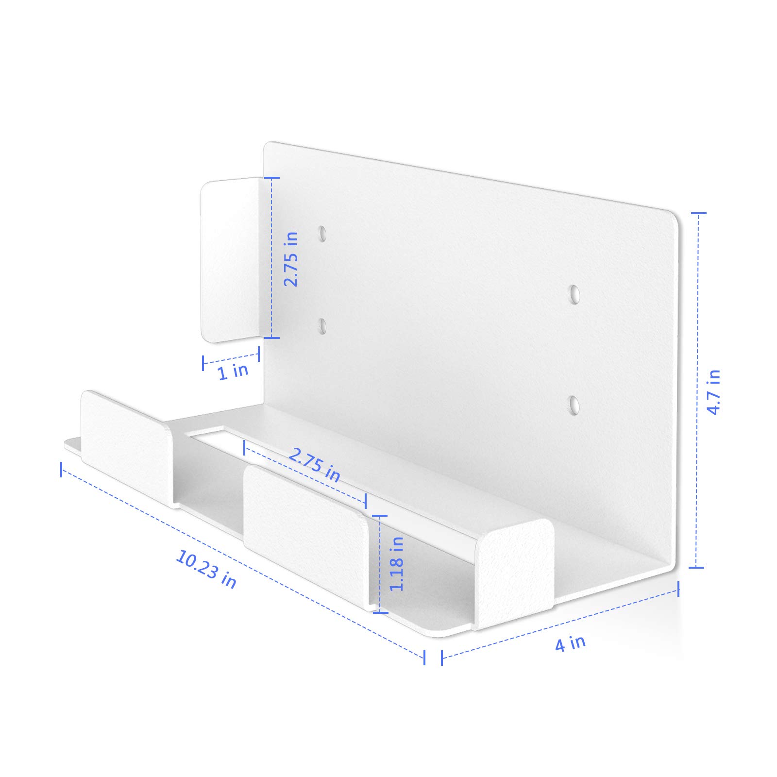 BEJOY Wall Mount for Playstation 5, Wall Mount Bracket Set with Screwdriver & Screws, Sturdy Metal Wall Hanging Holder Stand for PS5 Gaming Console Disk & Digital Edition (White)