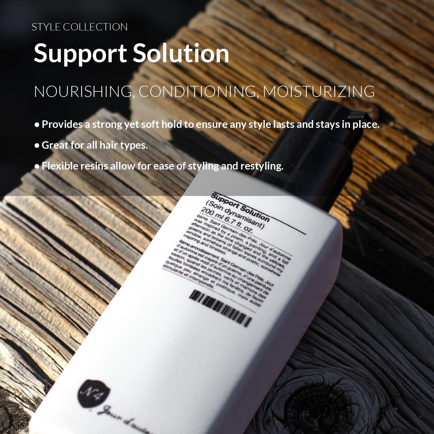 Number 4 Hair Gel for Men and Women, Hair Styling Products, Support Solution Priming Gel, 6.7 oz