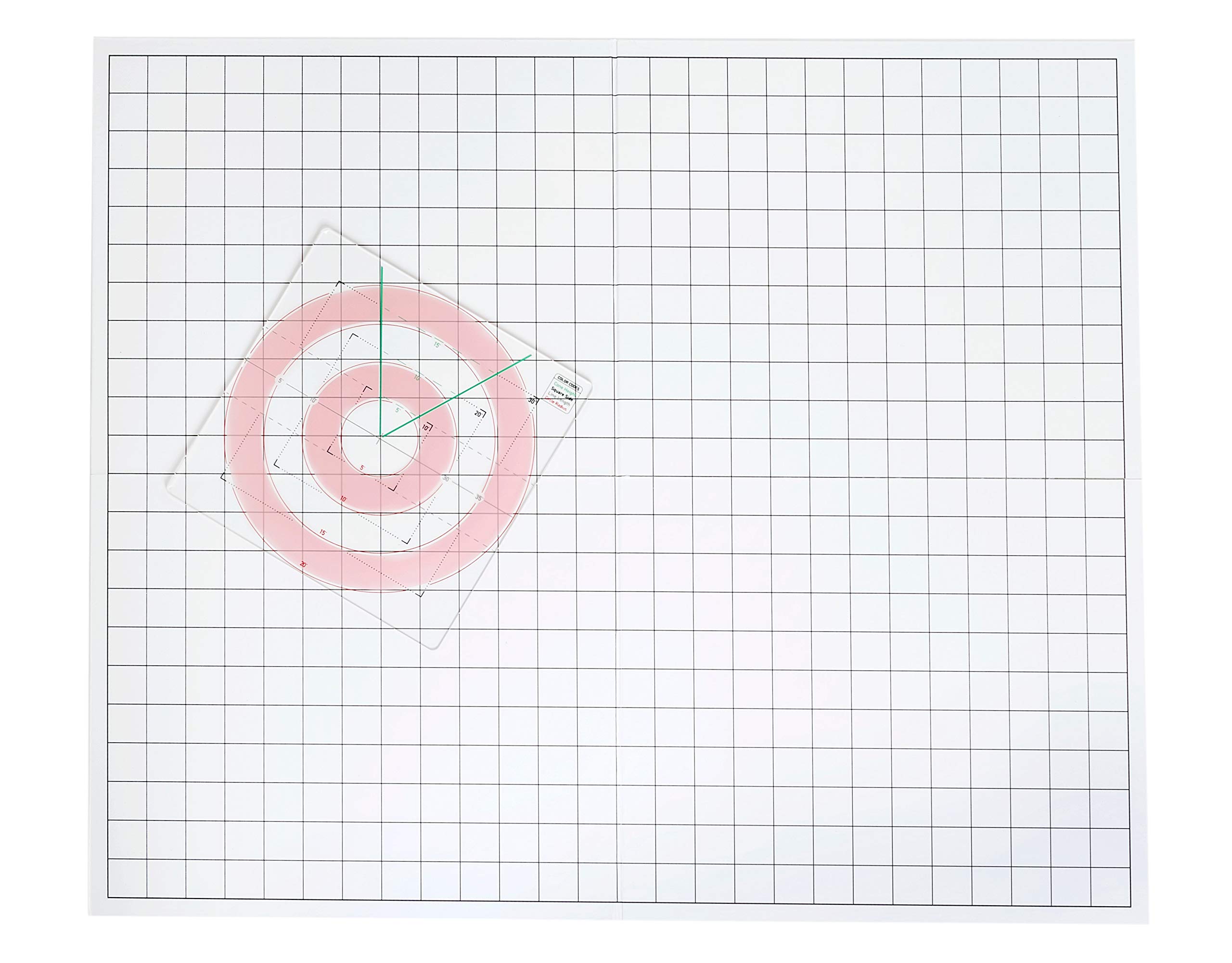 Hexers Spell Effects Damage AOE Template, Compatible with Dungeons and Dragons D&D DND Pathfinder RPG, templates for Line Cone Square or Circle Spells, converts inches to in Game feet