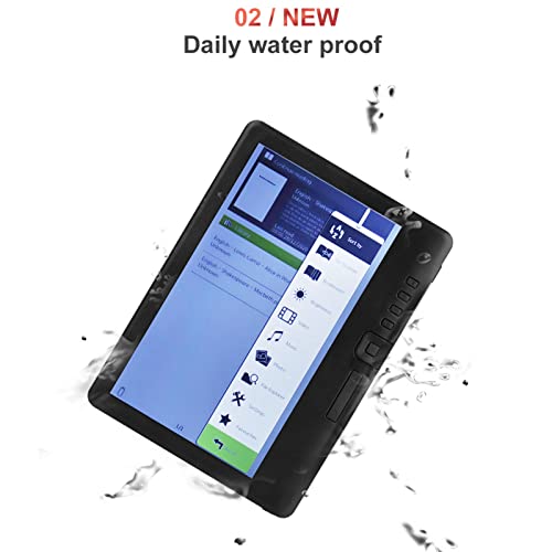 E Reader, 7in Color TFT LCD 16:9 Screen HD 800x480 eBook Reader, Portable Waterproof E Paper E Book Reader Audio Player with Headphone and Protective Case, for EPUB PDF TXT(16GB)