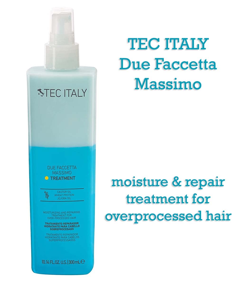 Tec Italy Reconstruction Package: Due Faccetta 10.1 Oz + Shampoo 10.1 Oz + Balsami Totale 10.1 Oz