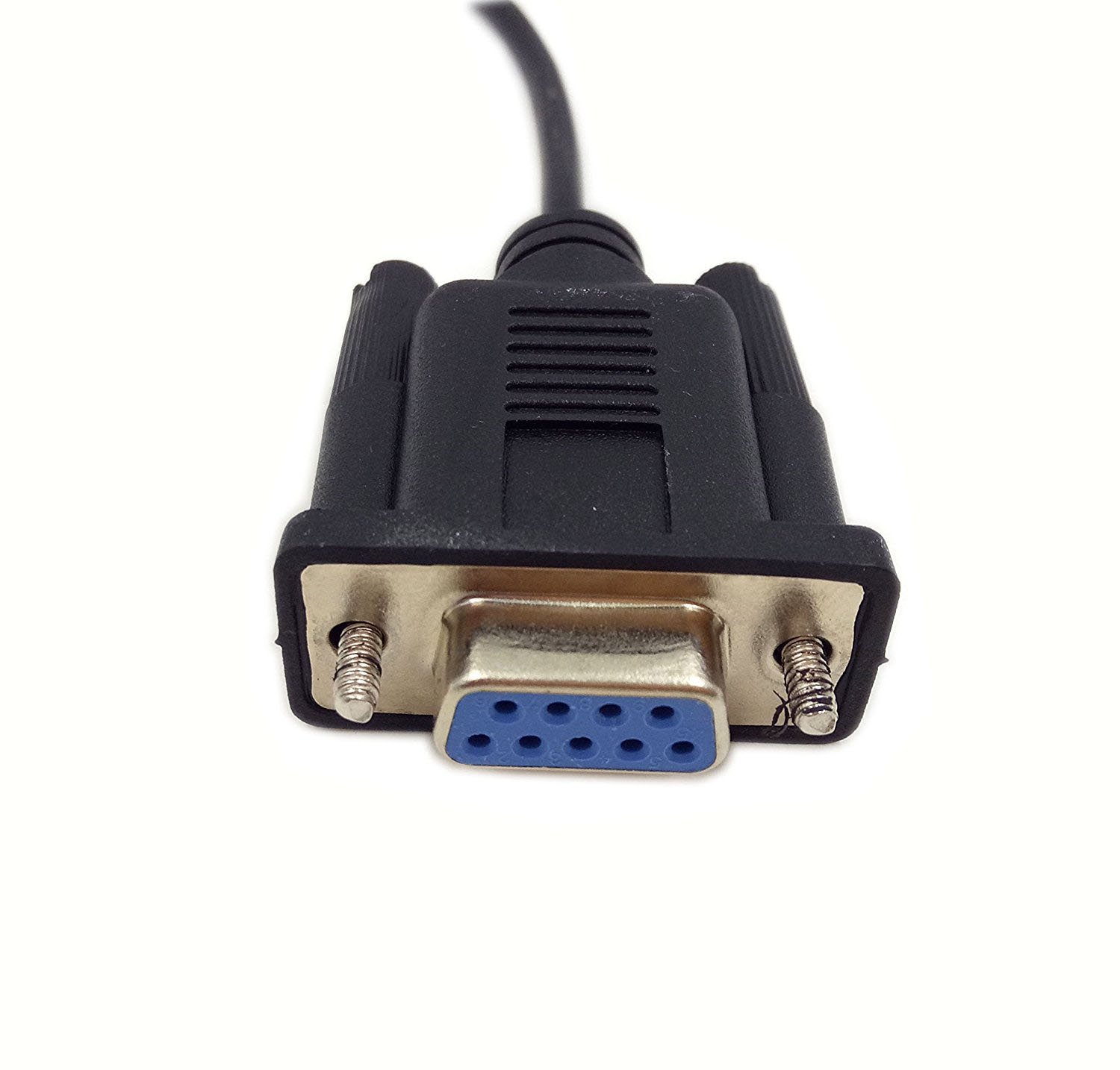 Qaoquda DB9 9 Pin Female to 3.5mm Male Plug Serial Cable RS232 to 1/8 inch Conversion Cable Cord- 6FT/1.8M