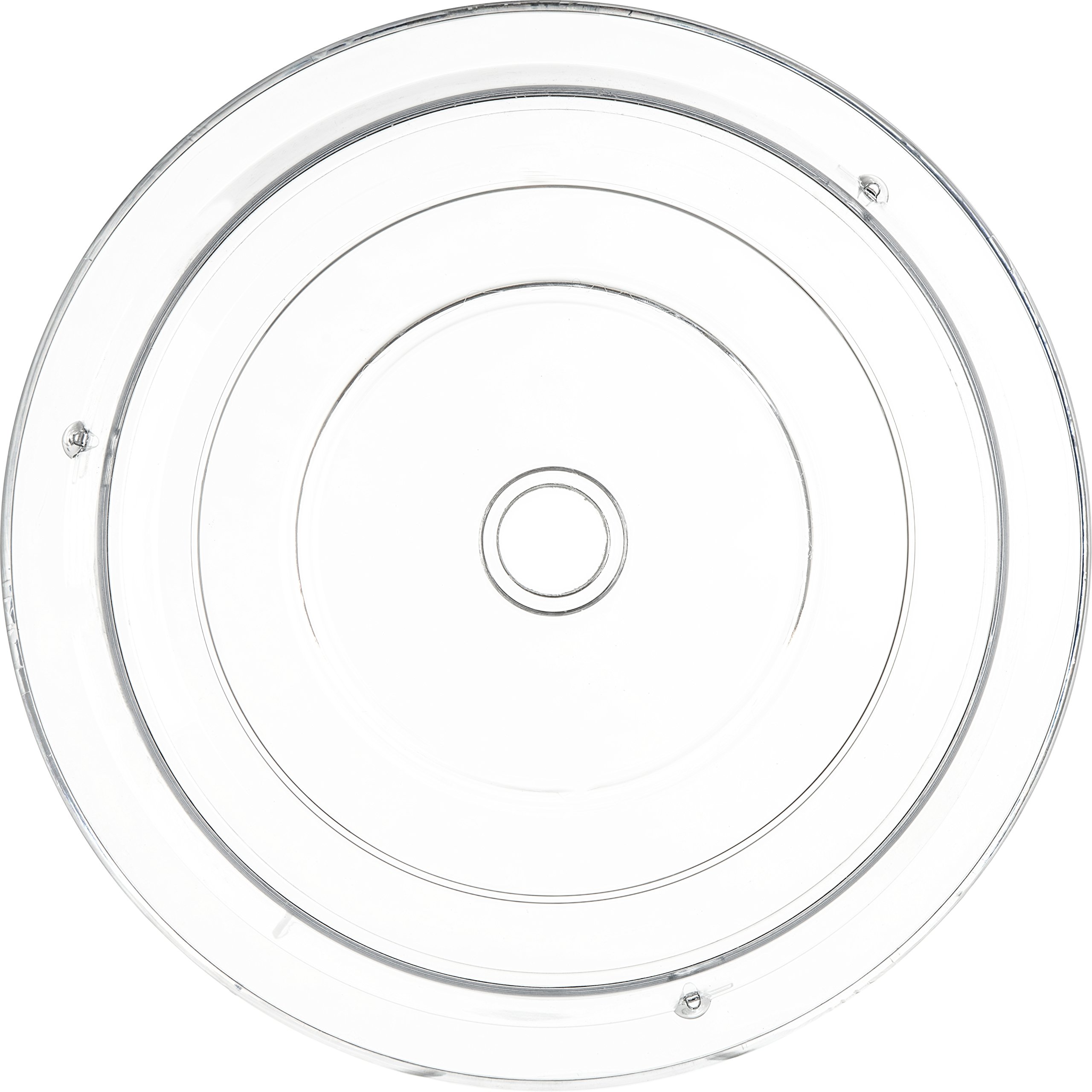 Carlisle FoodService Products 198907 Polycarbonate Plate Cover, 10-19/32" Diameter x 3" Height, Clear (Case of 12)