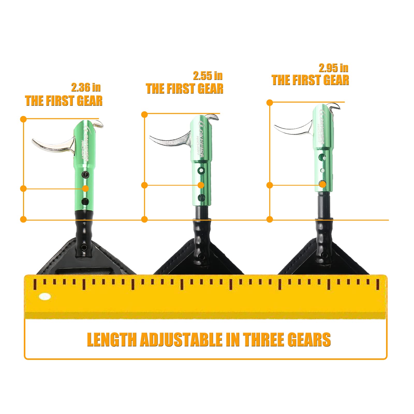 Archery Hawk Talon Release-Adjustable Release-Buckle Strap for Hunting,Archery Compound Bow Release Aids Suitable for Young Adults(Green)