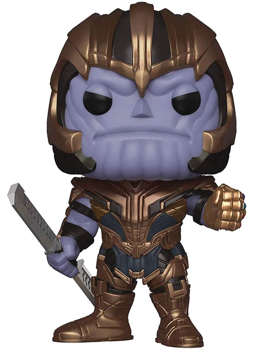 POP Marvel: Avengers Endgame - Thanos Funko Pop! Vinyl Figure (Bundled with Compatible Pop Box Protector Case), Multicolor, 3.75 inches