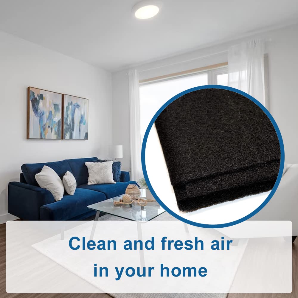 HQRP 6-Pack Carbon Filters Compatible with Hamilton Beach 04922 Replacement fits TrueAir 04160, 04161 models, fits 04912 HEPA Filter