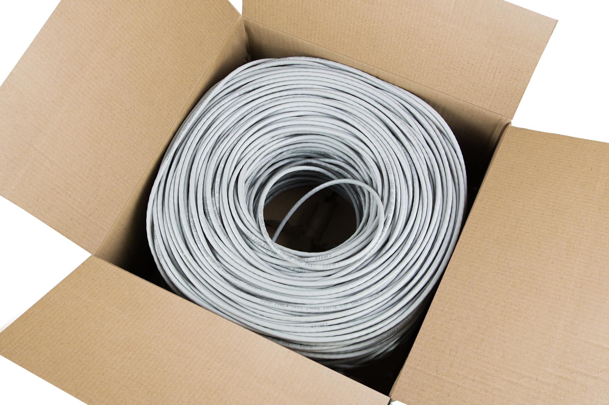 VIVO 500ft Bulk Cat6, CCA Ethernet Cable, 23 AWG, UTP Pull Box, Cat-6 Wire, Indoor, Network Installations, Gray, CABLE-V006