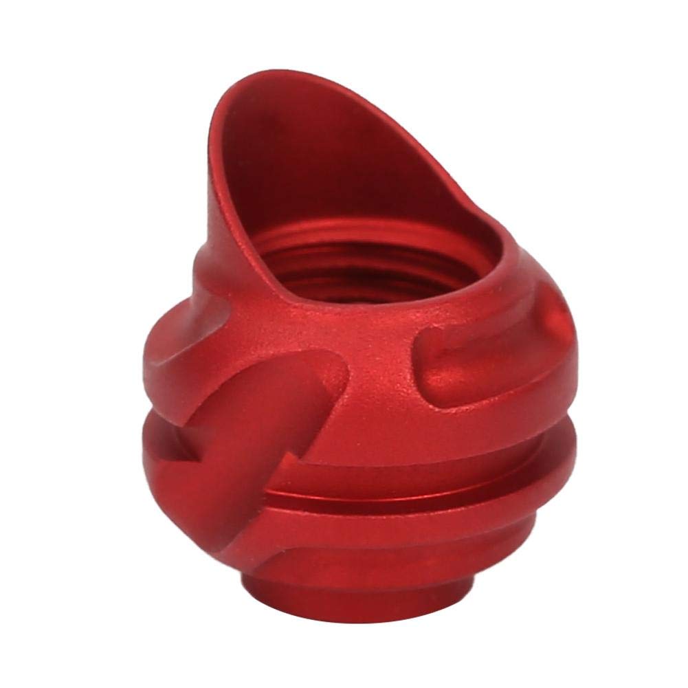 Archery Peep Sight, Aluminium 37 45 Degree Hooded Peep Sight Aperture Hunting Accessory for Compound Bows (45 Degree-Red)