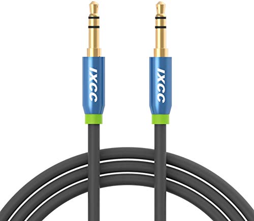 iXCC 4 Feet Male to Male 3.5mm Universal Aux Audio Stereo Cable Cord for Car and All 3.5mm-Enabled Devices, Apple, Samsung, Android, Windows and MP3 Player