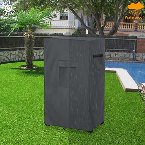 Dalema Evaporative Cooler Cover for MC61M/MC61V Evaporative Cooler,Heavy Duty Waterproof Evaporative Air Cooler Cover,29"L x 18"W x 45"H Swamp Evaporative Cooler Cover,Grey.