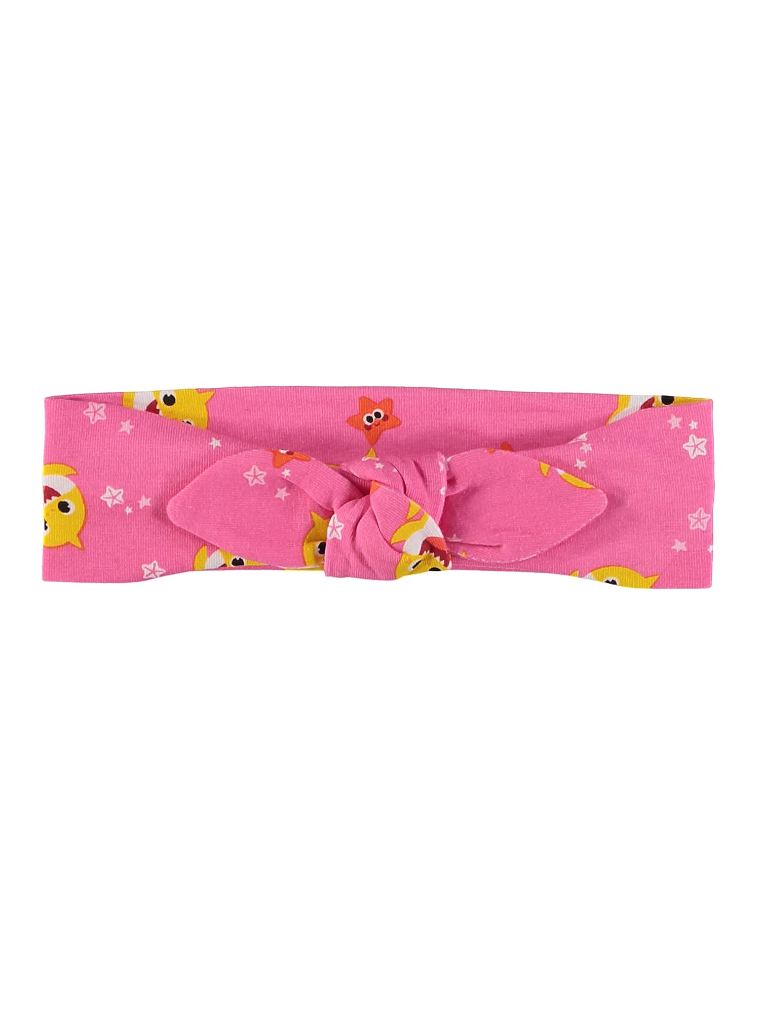 Baby Shark Girls' Creeper Bodysuit with Pull on Pants and Matching Headband 3 Piece Set (Pink/Rose, 0-3 Months)
