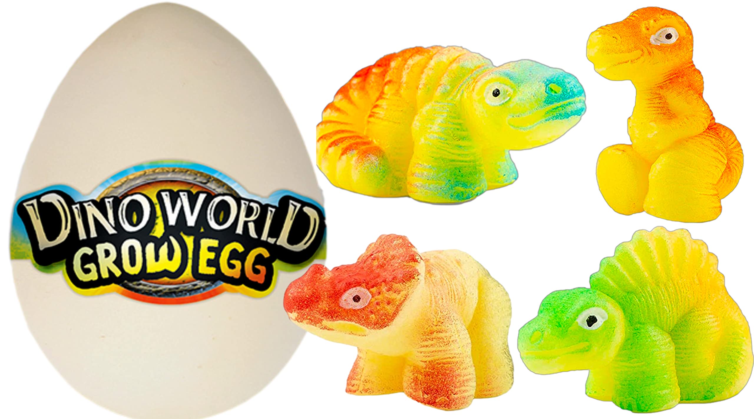 JA-RU Dinosaur Egg Growing Toys (1 Egg Assorted) Magic Surprise Hatching & Grow in Water Animals for Kids. Prefilled Toys. Bulk Jurassic Party Favors Easter Basket Fillers. 1745-1A