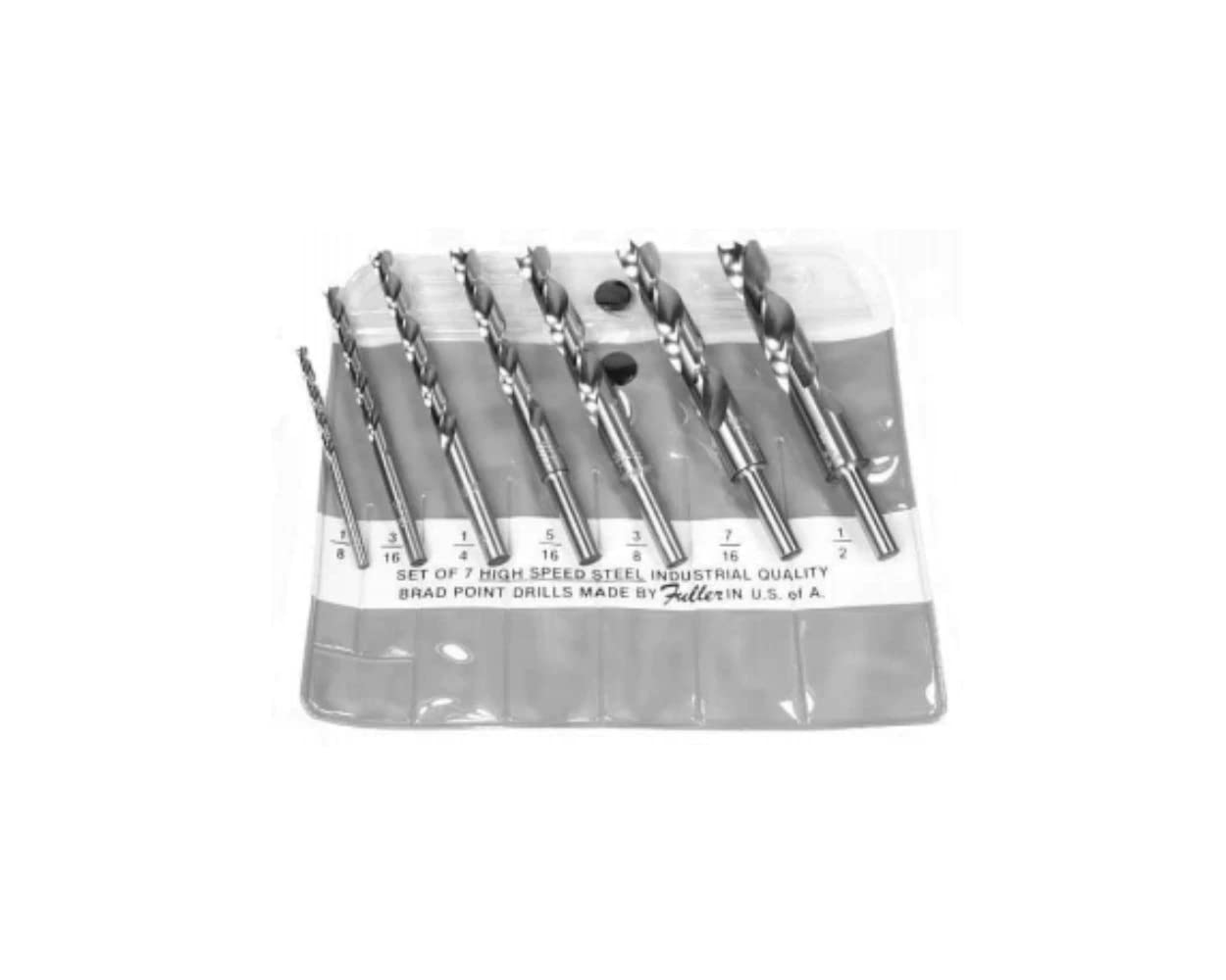 Set of 28 Fractional Brad Point Drills 5/64-1/2