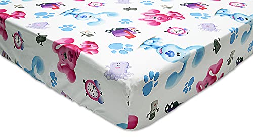 Blues Clues You Are Smart 4 Piece Toddler Bedding Set β Includes Comforter, Sheet Set β Fitted + Top Sheet + Reversible Pillowcase for Boys And Girls Beds, Blue