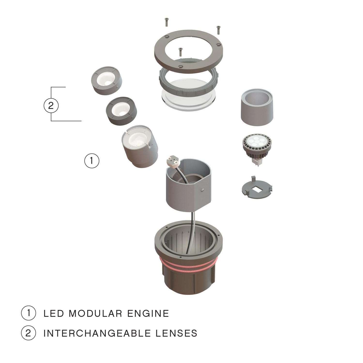 Hinkley Landscape Lighting Shielded Well Light – Highlights Important Landscape Features and Surfaces and Increases Home Security, Bronze Finish with Shield Cover to Protect Light, 15708BZ