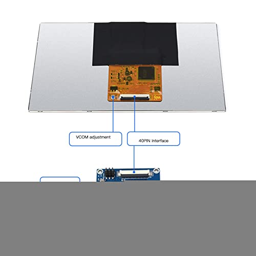 BOTEGRA 7 Inch IPS Integrated Display, 40PIN FPC Interface 170 Degree Viewing Angle PC Display Components Backlight HD for New Energy