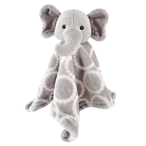 Hudson Baby Plush Velboa Security Blanket, Elephant