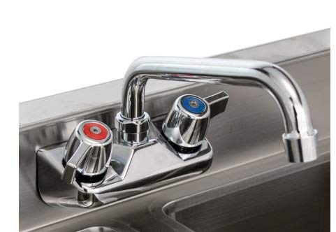 Commercial Stainless Steel Two Compartment Under Bar Sink 19" x 24"