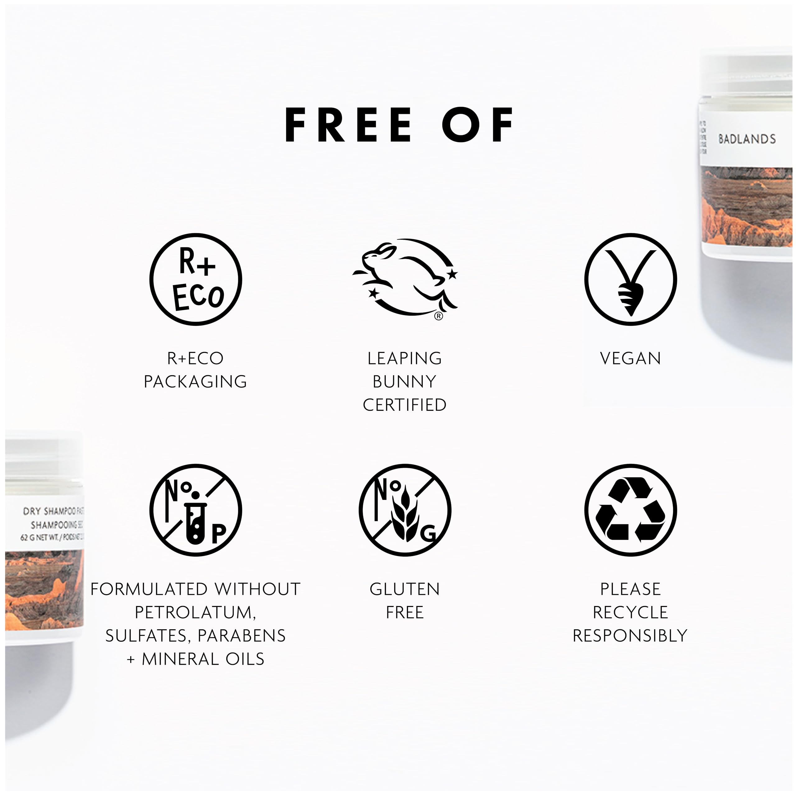 R+Co Badlands Dry Shampoo Paste | Part Dry Shampoo, Part Styling Paste | Adds Texture, Absorbs Oil, Matte Finish | 2.2 oz