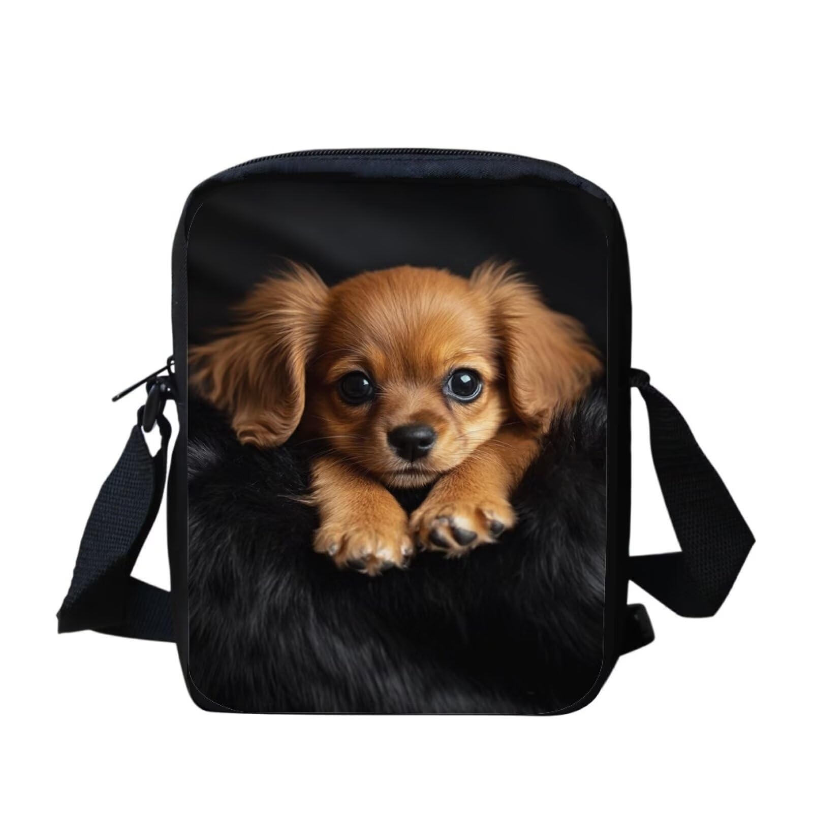 HUGS IDEA Custom Small Crossbody Mini Handbag Shoulder Bags Coin Cell Phone Pouch Purse Wallet Gift