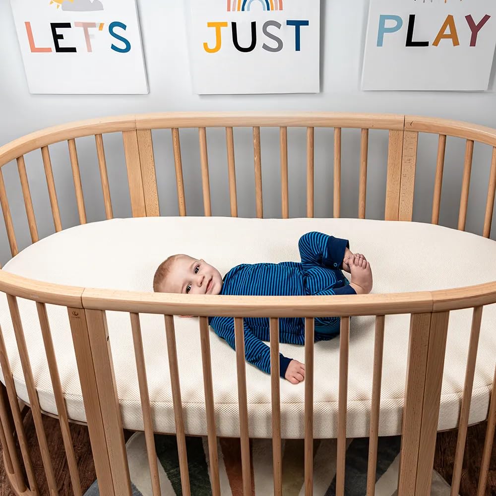Naturepedic No Compromise Organic Cotton Oval Crib Mattress