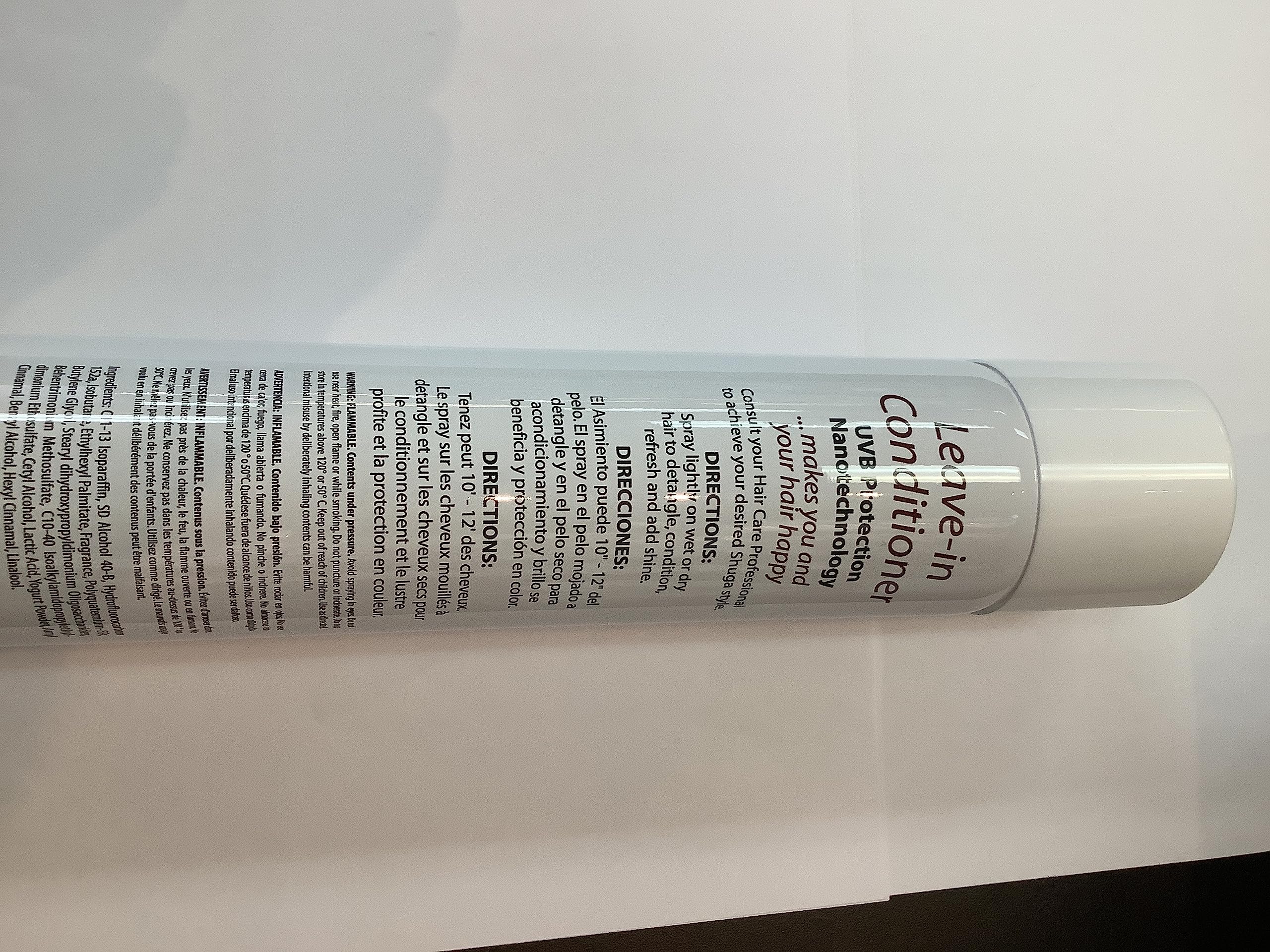Shuga Hair Care Aerosol Leave-In Conditioner 8oz for all hair types w/ Shuga Complex