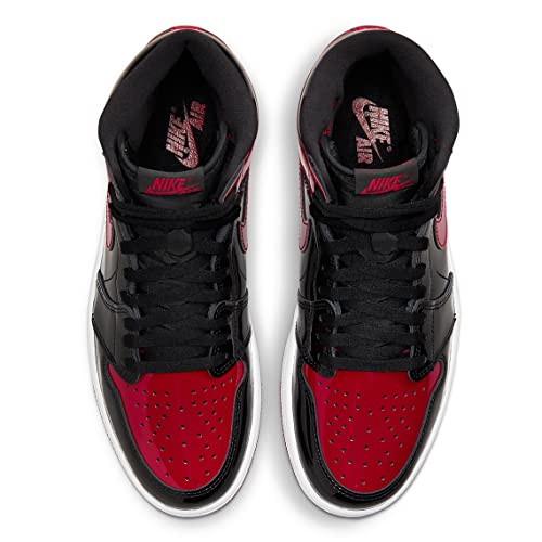 Jordan Mens Air Jordan 1 Retro High OG 555088 063 Bred Patent - Size 9