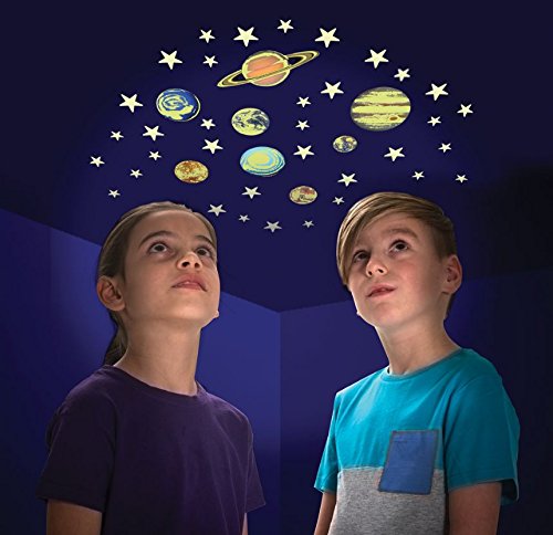 The Original Glowstars: Glowstars & Planets- Glow-in-The Dark, Space Décor, Plastic, Self-Adhesive Pads, Decorate Ceilings, Walls & More