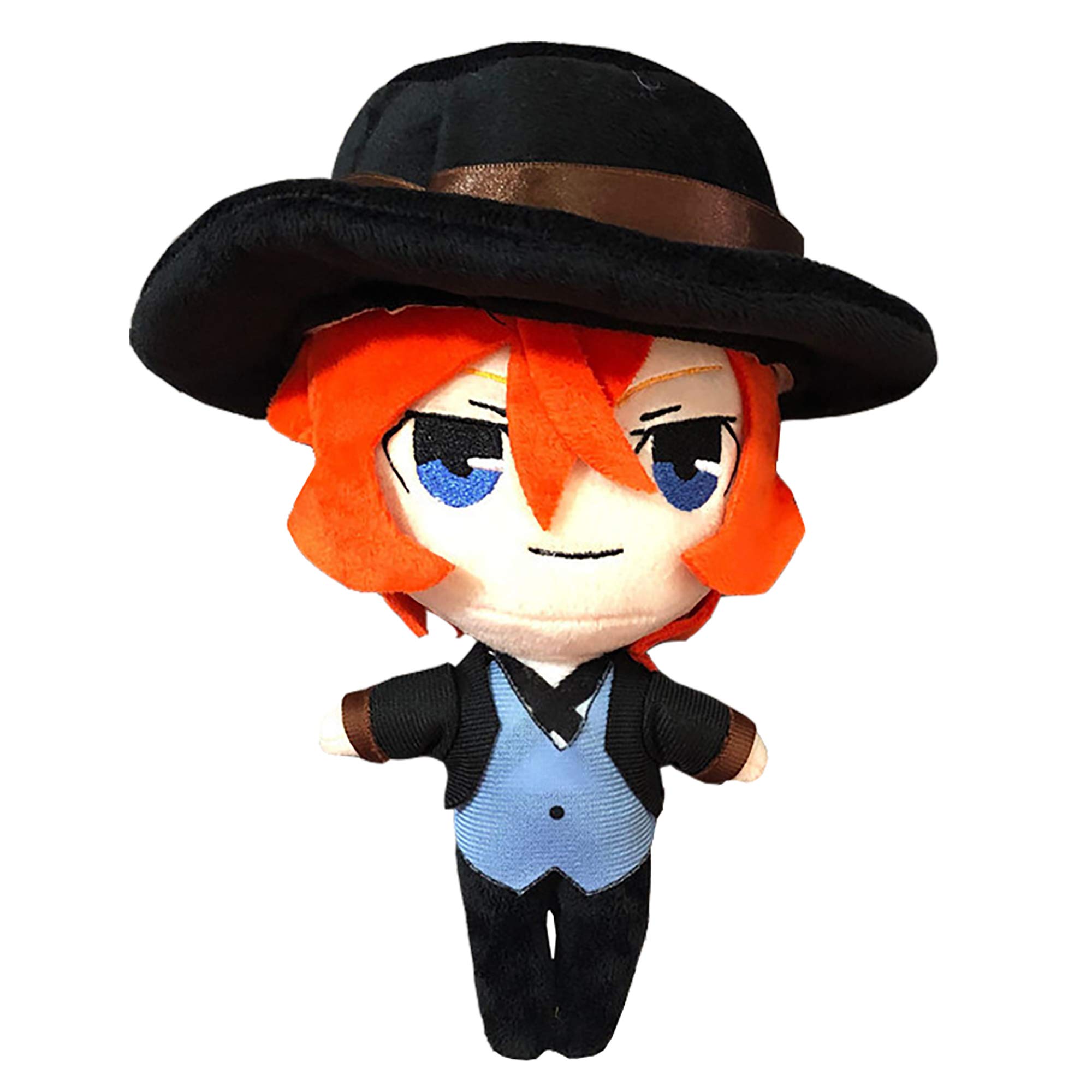 LIZAKI Anime Plush Toy Dazai Osamu Stuffed Doll Nakahara Chuuya Figure Toys Ryunosuke Akutagawa Throw Pillow Home Decoration, Halloween Christmas Birthday Gift for Kids