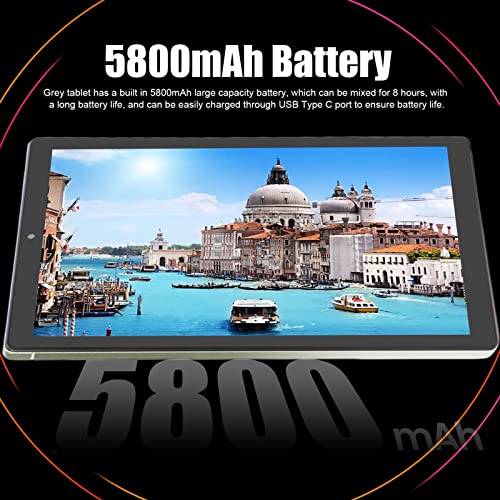 Camera Office Tablet 10.1 Inch, Green Tablet IPS Display 6GB RAM 128GB ROM, Calling Tablet Octa Core CPU 13MP for Reading Game 100β240V