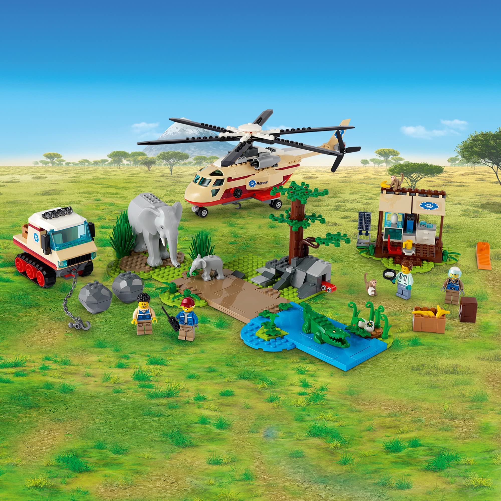 LEGO City Wildlife Rescue Operation 60302 Building Kit; Creative Toy; Best Gifts for Kids; New 2021 (525 Pieces)