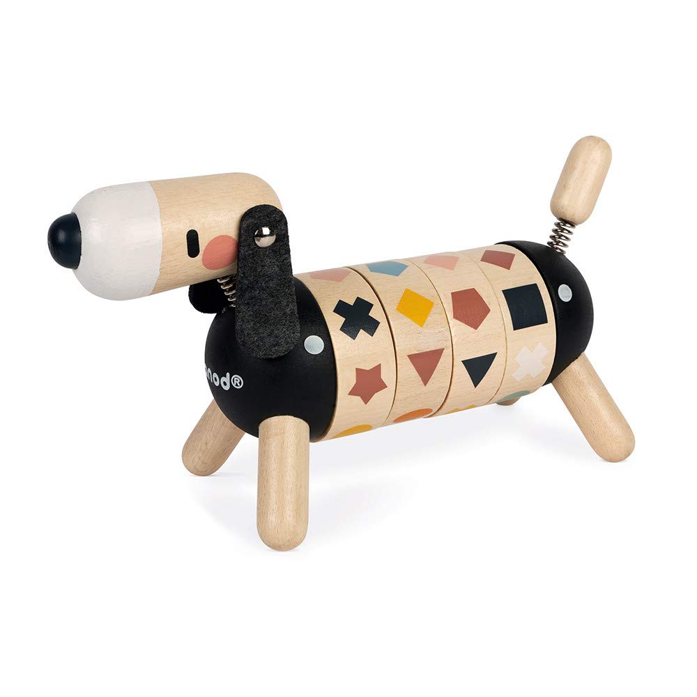 Janod - Sweet Cocoon Shapes and Colors Dog - Ages 2+ - J04421