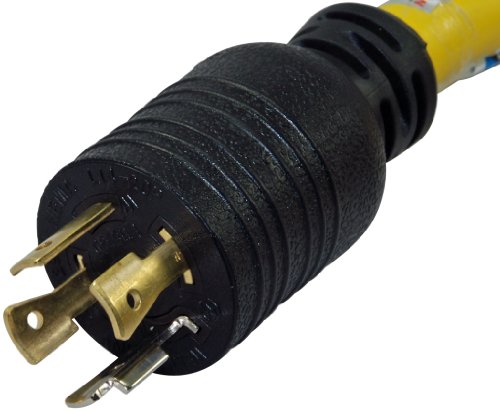Conntek PL1420L1430 Pigtail Power Adapter, Yellow with Black