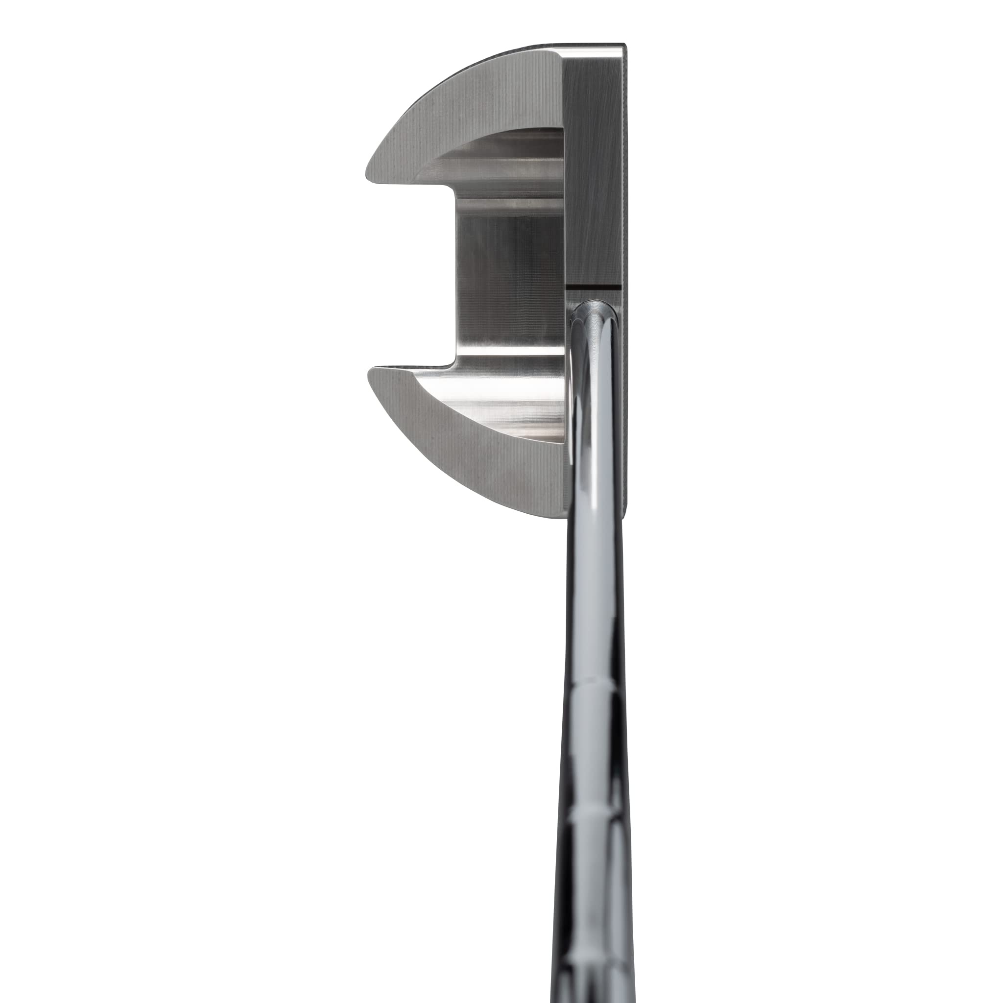 Bell III Upright Lie Half-Mallet 365 Golf Putter (79 Degree Lie) + Winn Dri-Tac Dark Gray Midsize Grip (Right, 38)