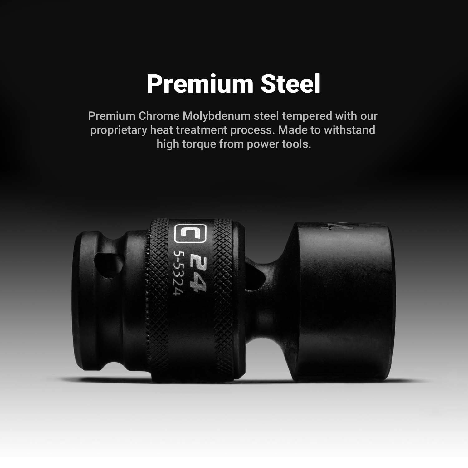 Capri Tools 18 mm Universal Impact Socket, 3/8-Inch Drive, 6-Point, Metric