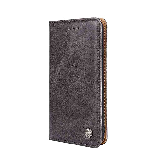 CYR-Guard Phone Cover Wallet Folio Case for Oppo REALME 7 PRO, Premium PU Leather Slim Fit Cover for REALME 7 PRO, Anti-Dirt, Gray