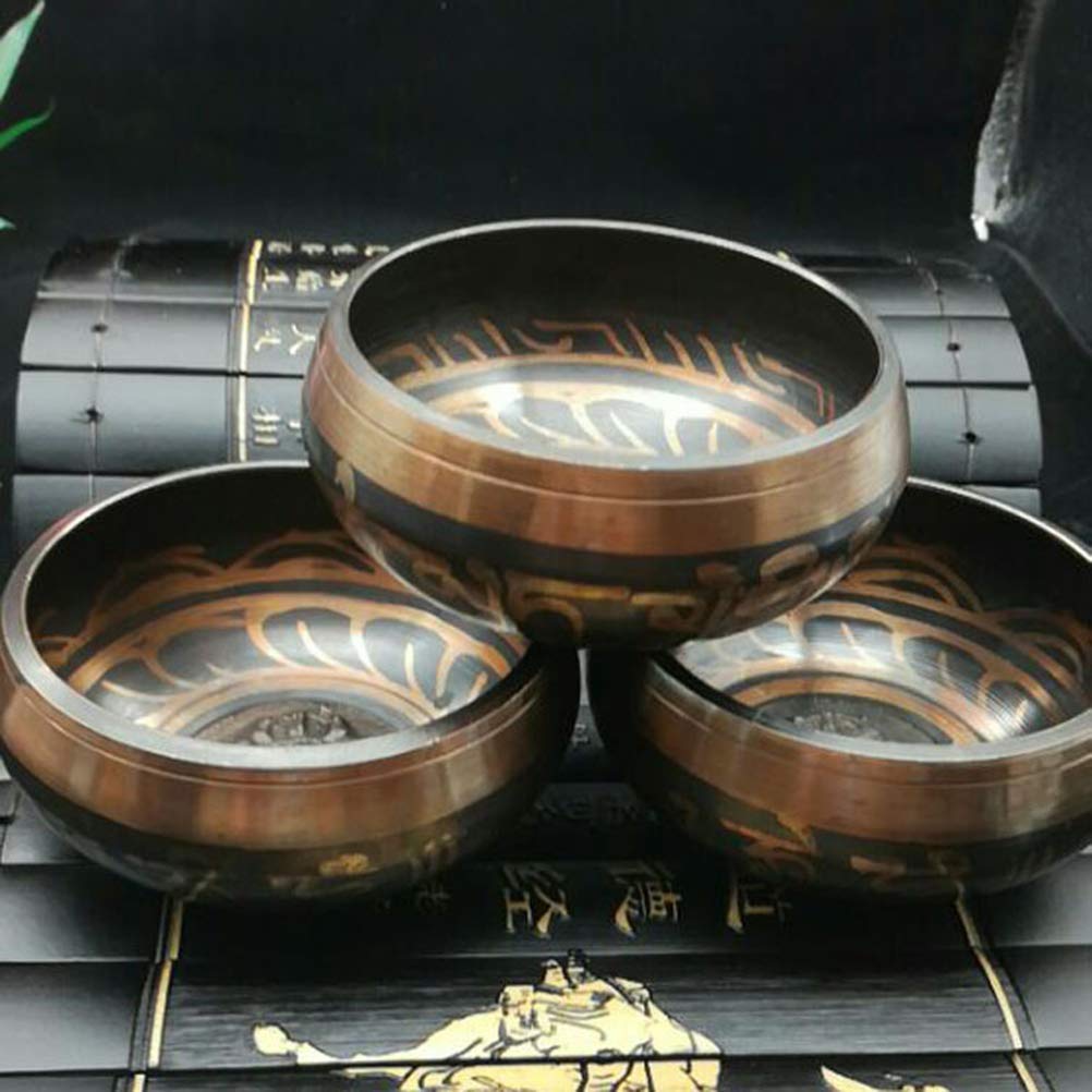 HEALLILY Tibetan sound bowls set for mindfulness grounding meditation yoga and zen