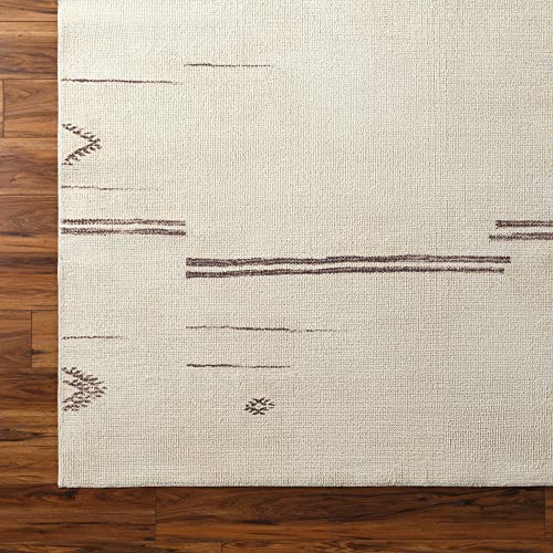 Livabliss x Becki Owens Rivi Moroccan Area Rug , 5'3" x 7', Cream/Charcoal