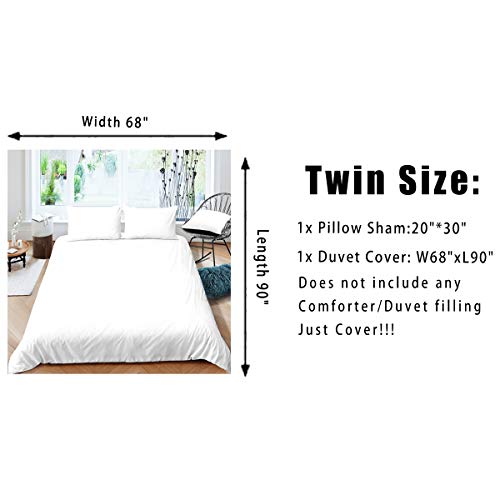 Feelyou 3D Honeycomb Duvet Cover Twin Size Geometry Hexagon Comforter Cover Glitter Print Bedding Set Red Bedspread Cover for Kids Boys Girls Adults 2Pcs