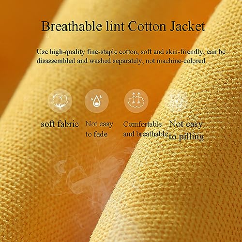 FOUNCY Bean Bag Cover - Comfortable and Breathable Cotton Linen Beanbag Stuffed Sack for Lazy Sofa Chair, Multi-Functional Storage Bag with Footstool Cover (100 * 75 * 75cm, Light Blue)