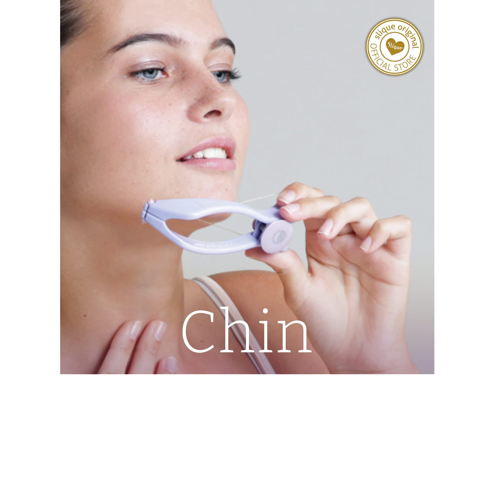 Slique Eyebrow Face and Body Hair Threading and Removal System. Amazing at home quick and painless hair removal system using the ancient technique of Threading to remove ALL unwanted facial hair.