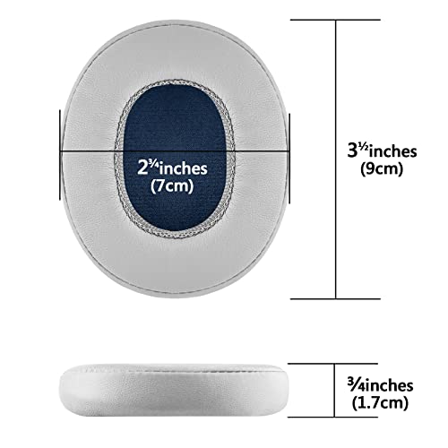 Ear Pads for Skullcandy Crusher Wireless Crusher Evo Crusher ANC Hesh 3 Venue ANC Headphones Replacement Ear Cushions, Ear Covers, Headset Earpads (Protein Leather/White)