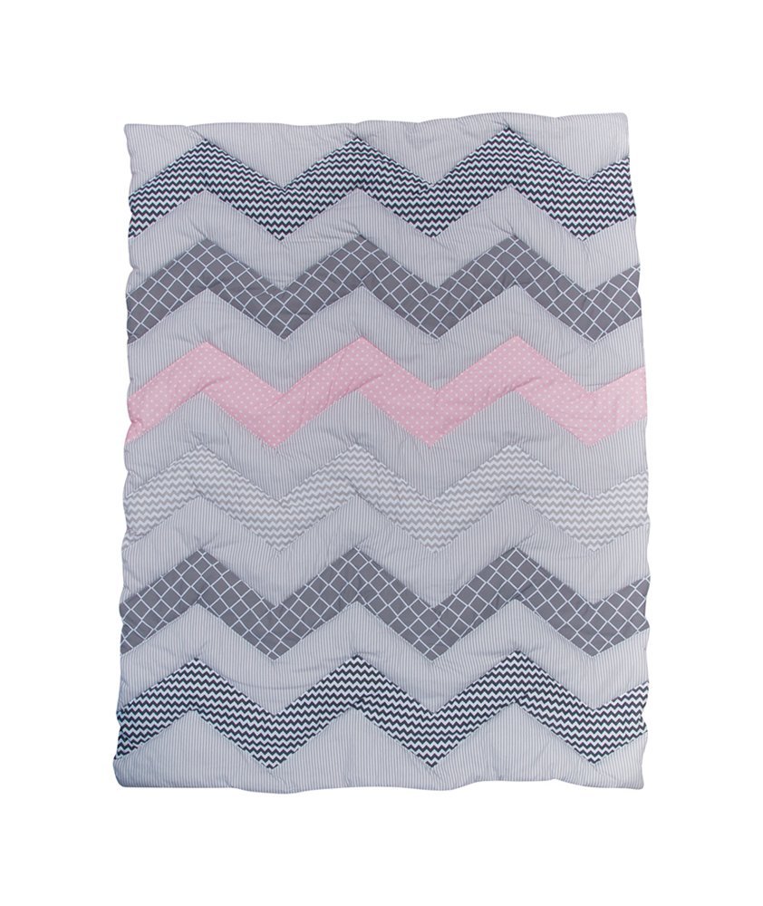 Trend Lab Cotton Candy 3 Piece Crib Bedding Set, Can Be Used As A Blanket Or A Playmat for Tummy Time, Includes Quilt, Fitted Crib Sheet and Skirt